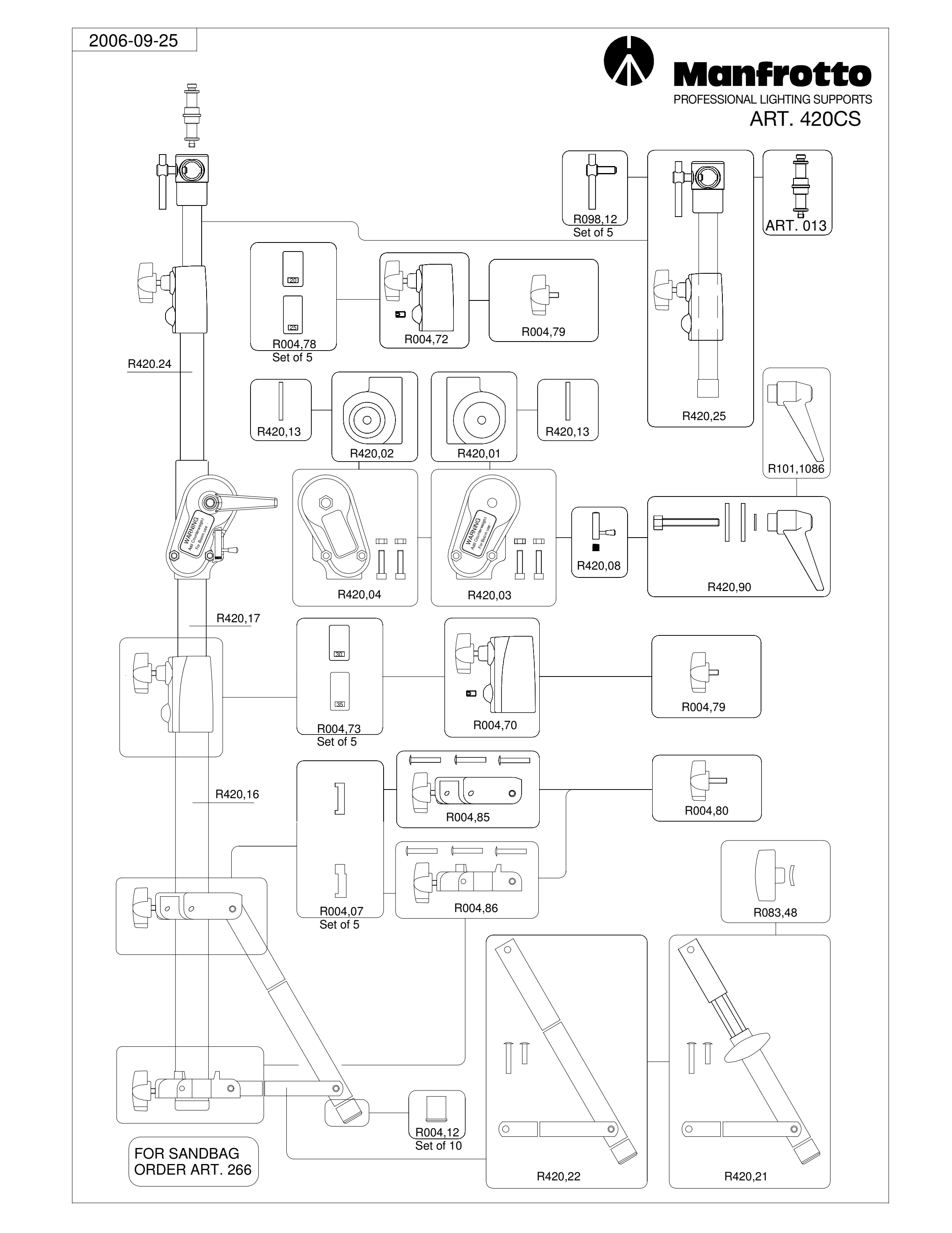 Manfrotto - 420CS spare parts