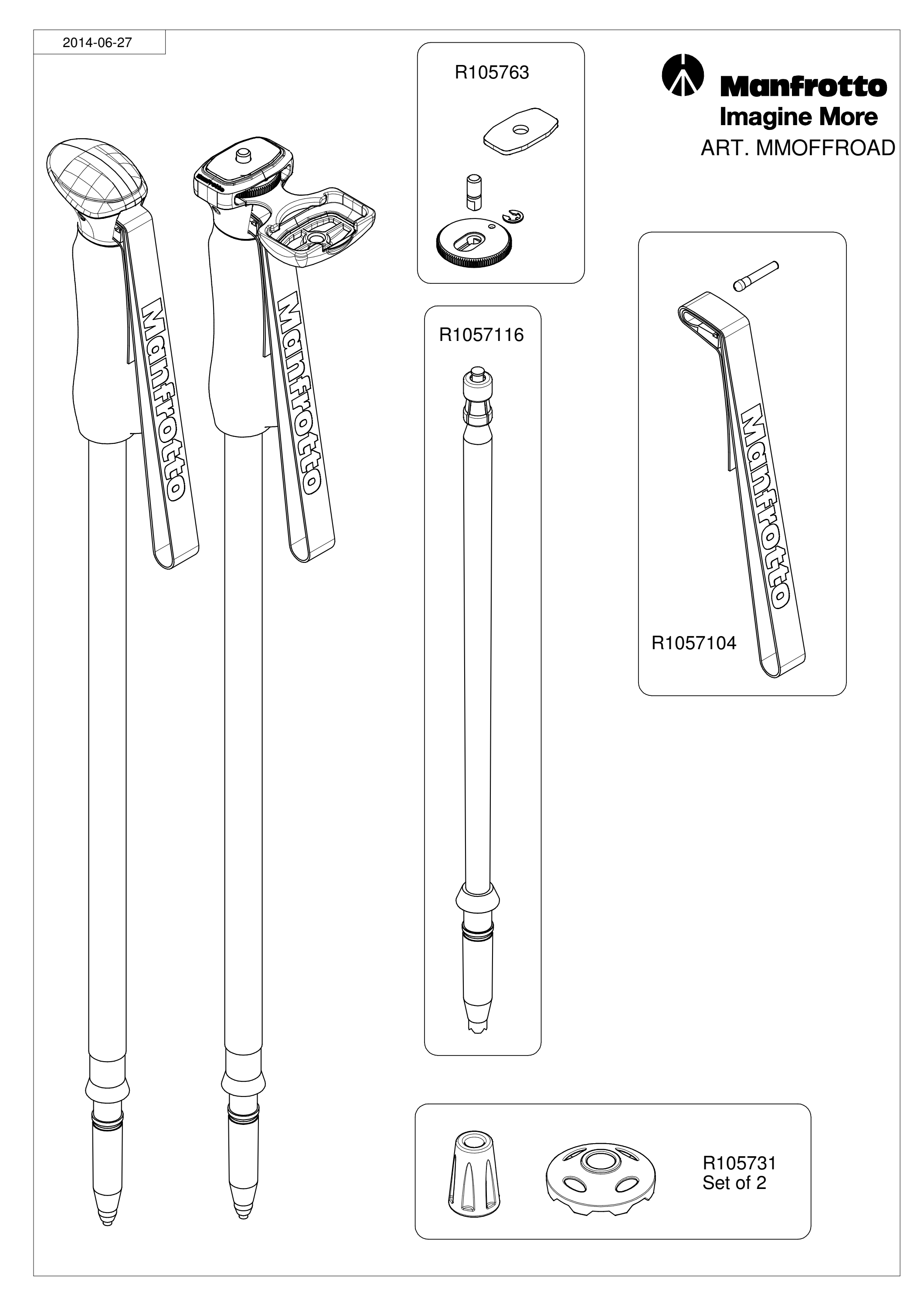 Manfrotto - MMOFFROADR spare parts