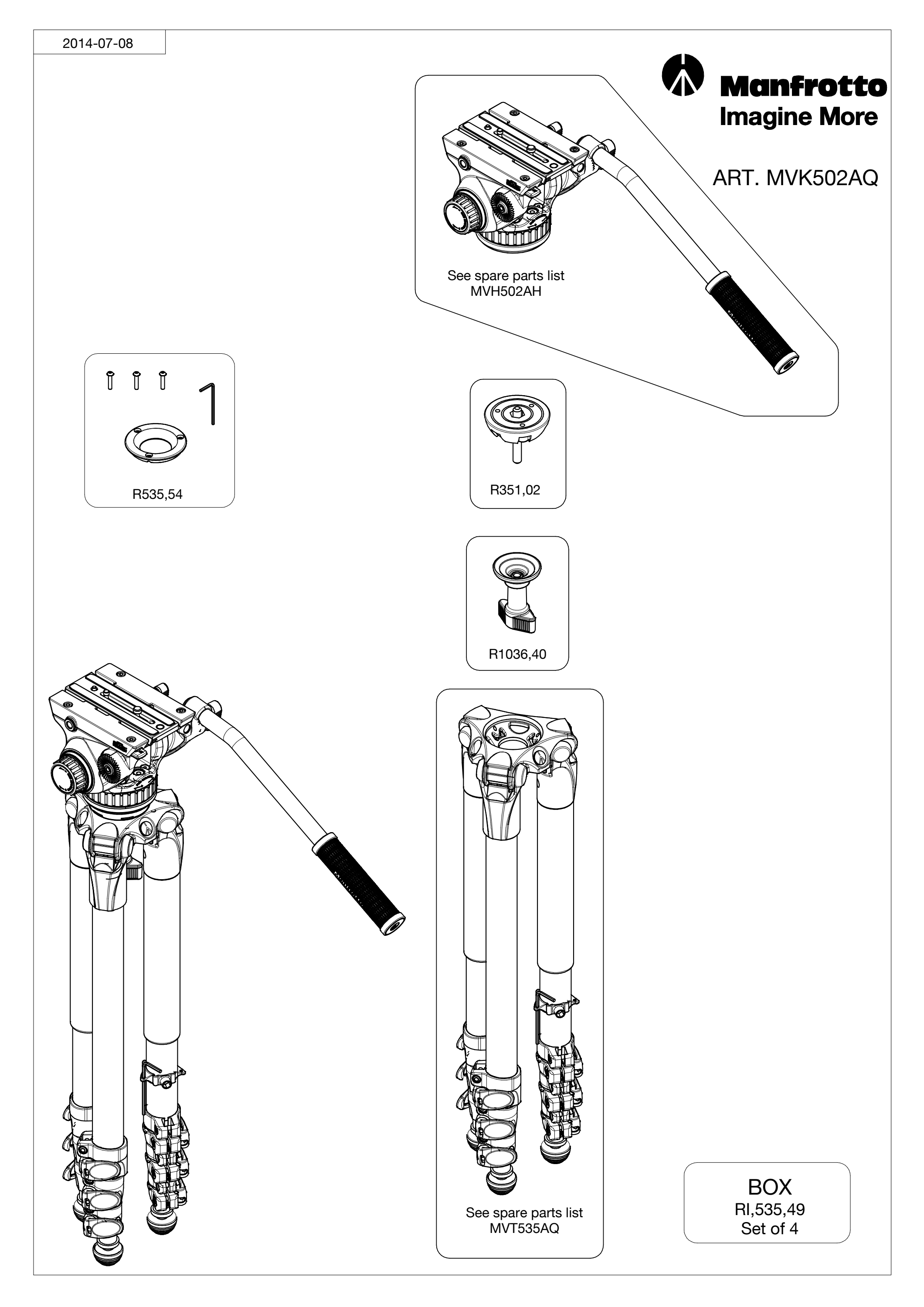 Manfrotto - MVK502AQ spare parts